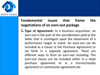 Earn out agreements | PPT