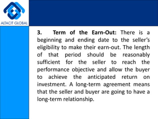 Earn out agreements | PPT