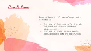 Earn and Learn | PPTX