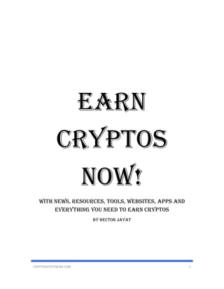 Earn cryptosnow | PDF | Internet | Computing