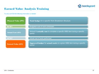 Earned value analysis training | PPT