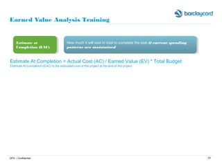 Earned value analysis training | PPT