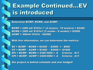 Earned Value | PPT | Business | Business and Finance