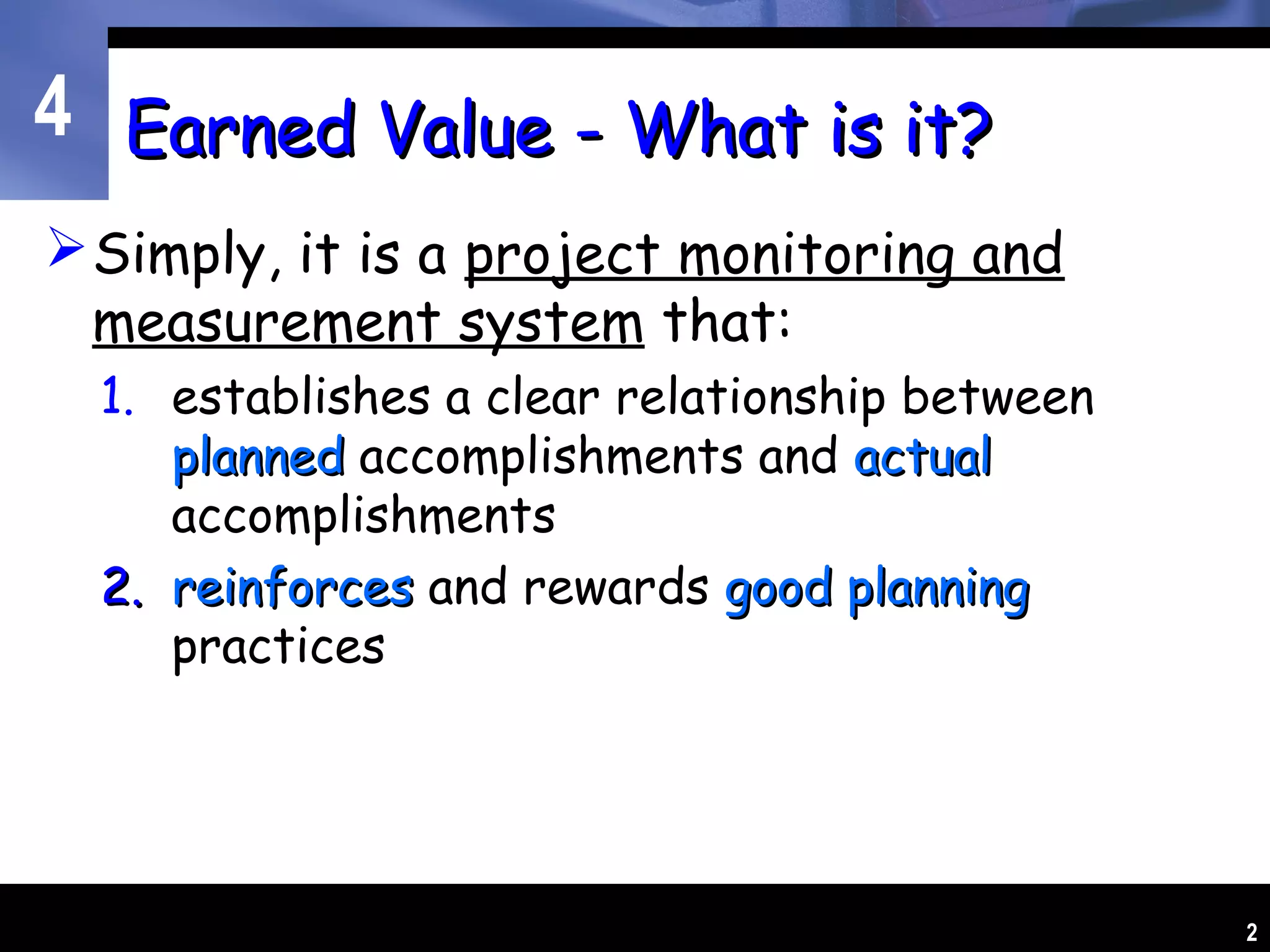 Earned value | PPT