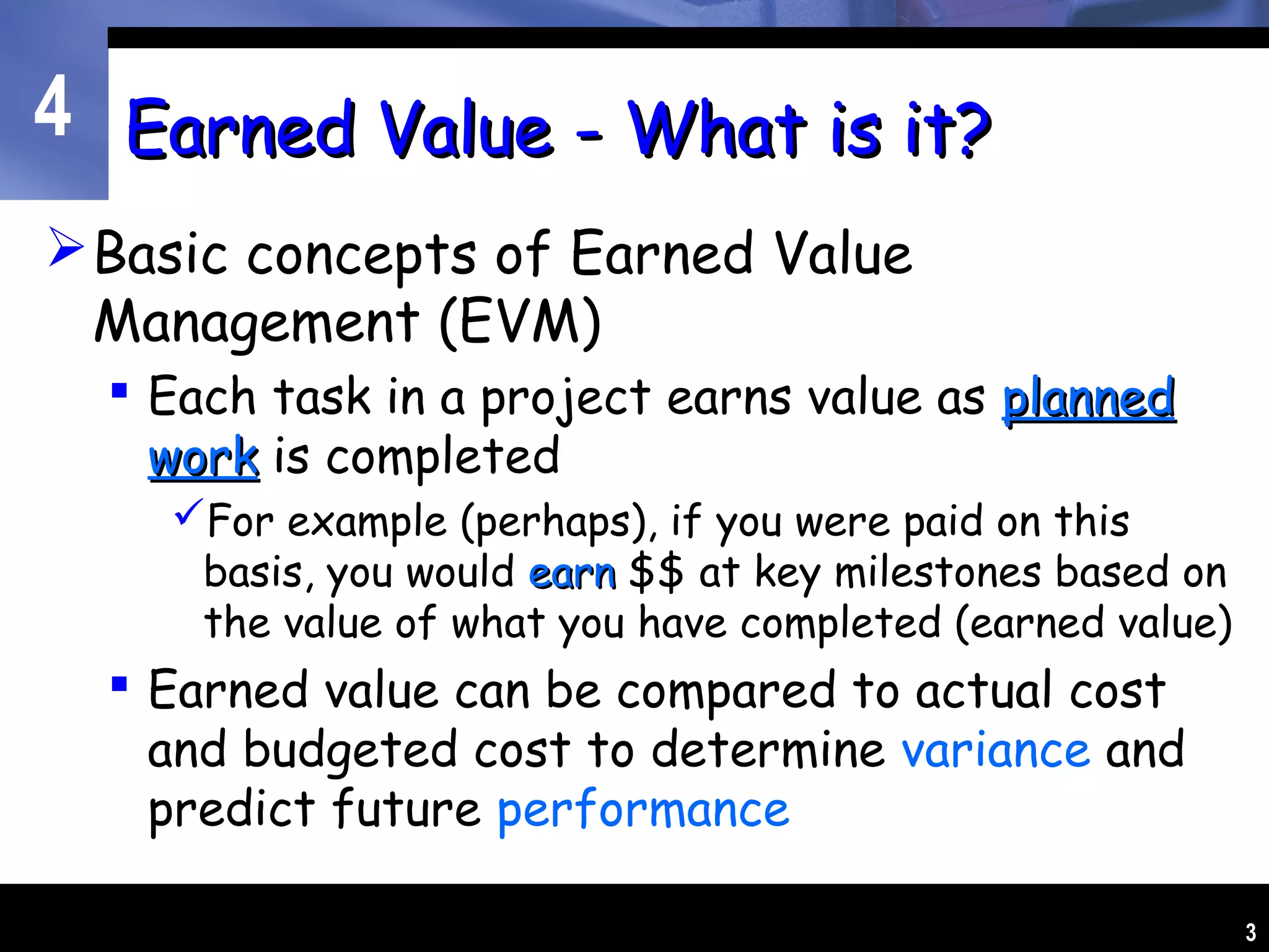 Earned value | PPT