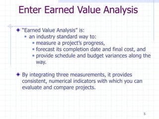 EarnedValue.ppt | Business | Business and Finance