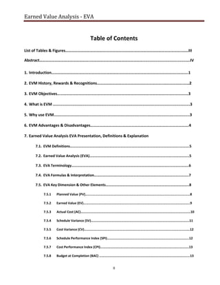 Earned Value Analysis - EVA | PDF
