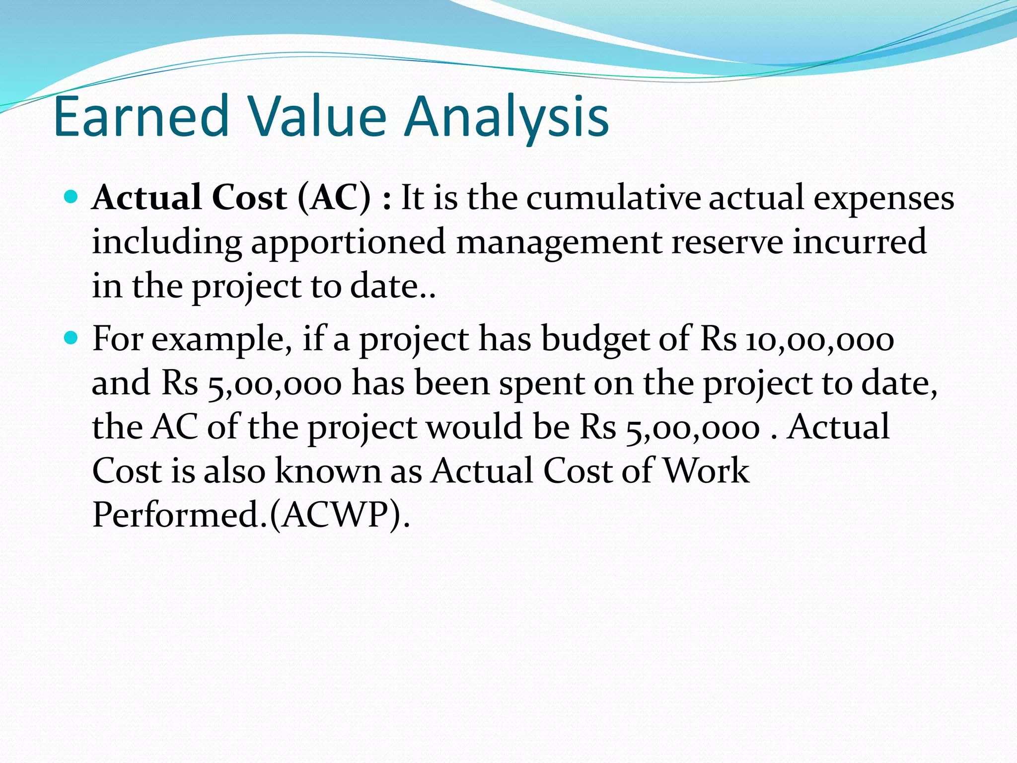 Earned value analysis (1) | PPTX