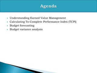 Earned value for pmp and pmi acp exam | PPT