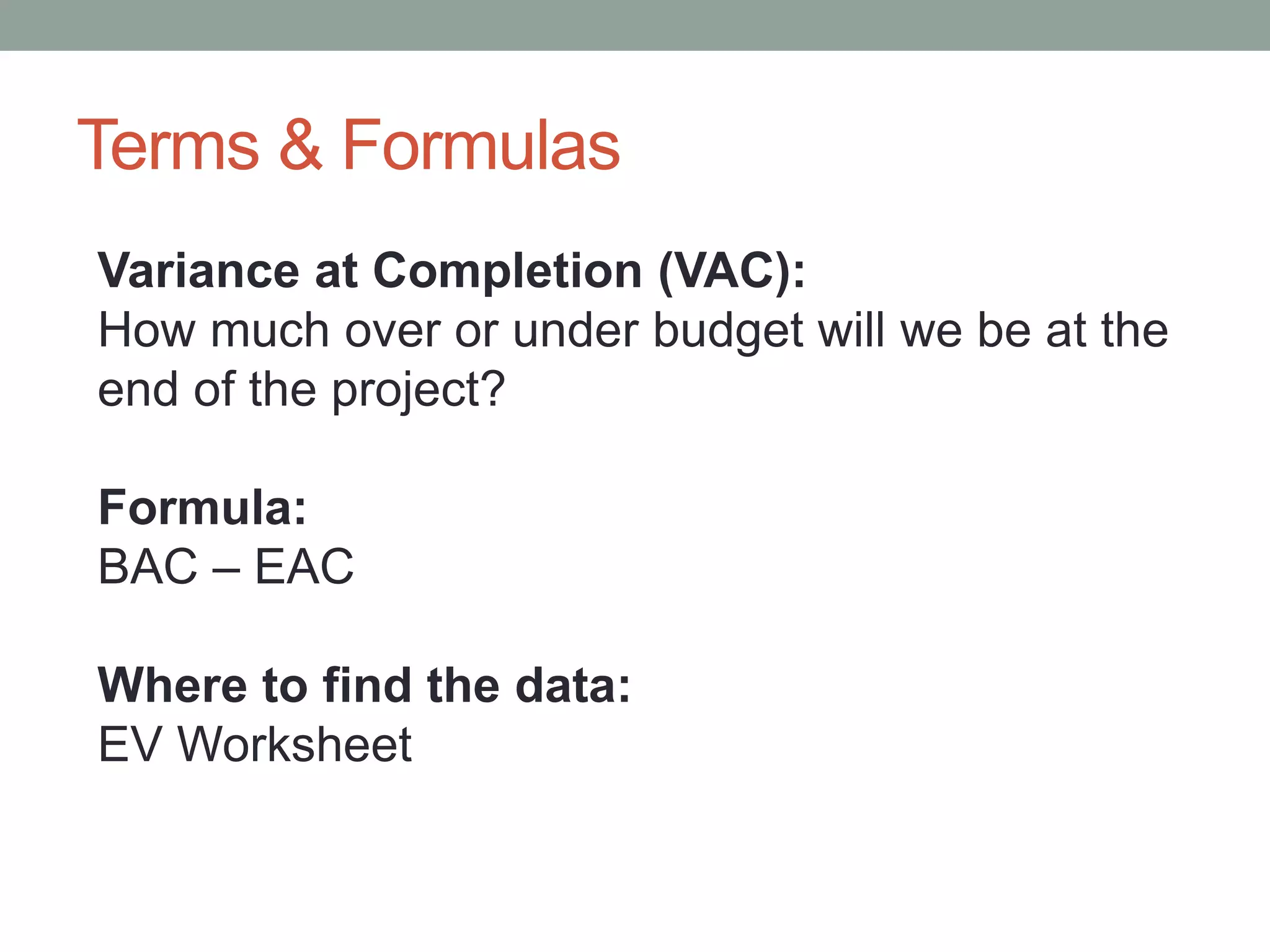 Earned Value Management | PPTX