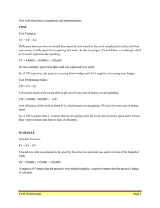 Earned value management | PDF