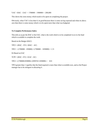 Earned value management | PDF