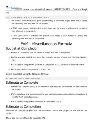Earned value management | PDF