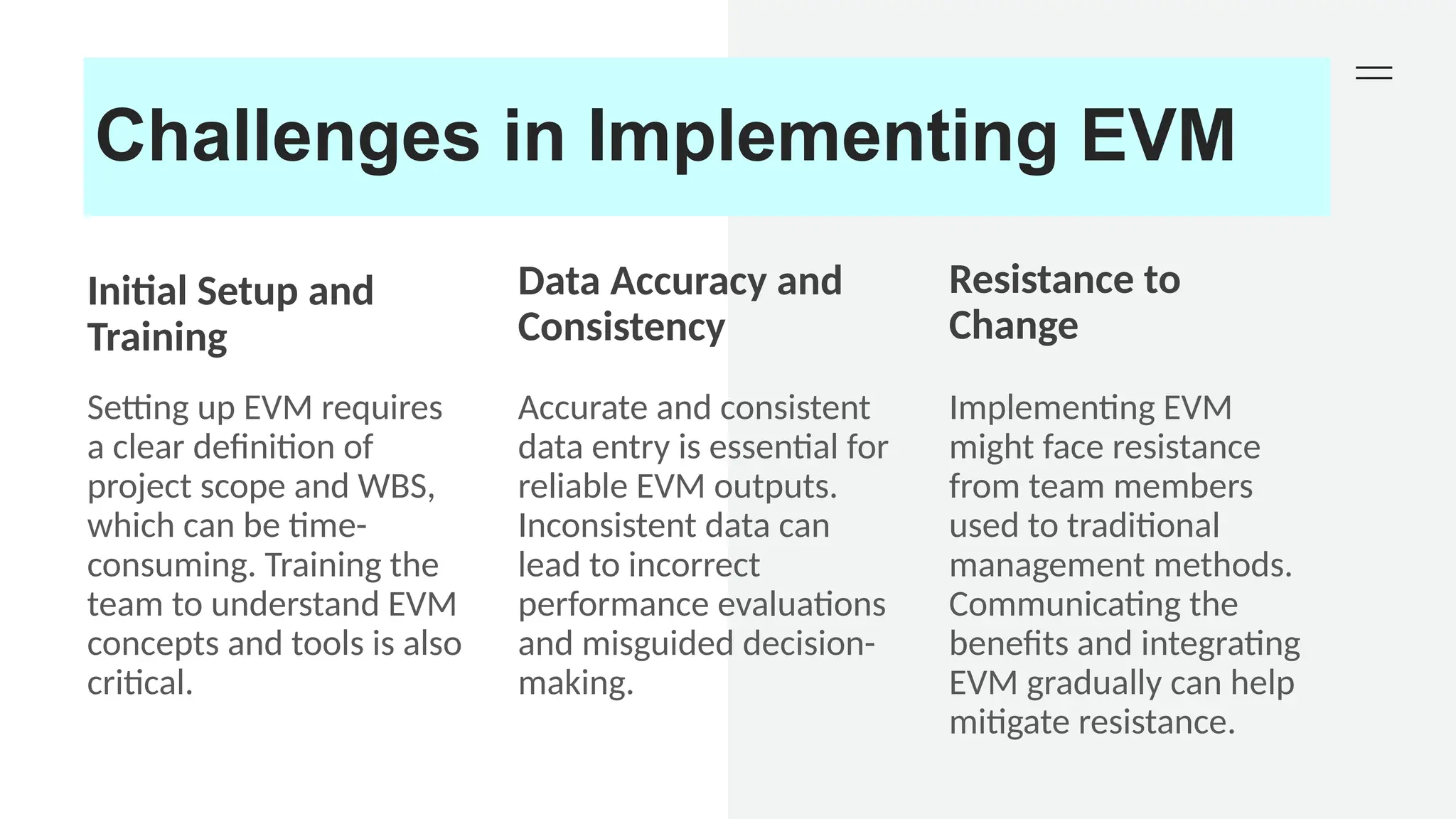 Earned Value Management for project managers | PPTX