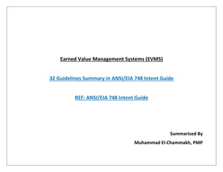 Earned Value Management - Intent 32 Guidelines Summary | PDF