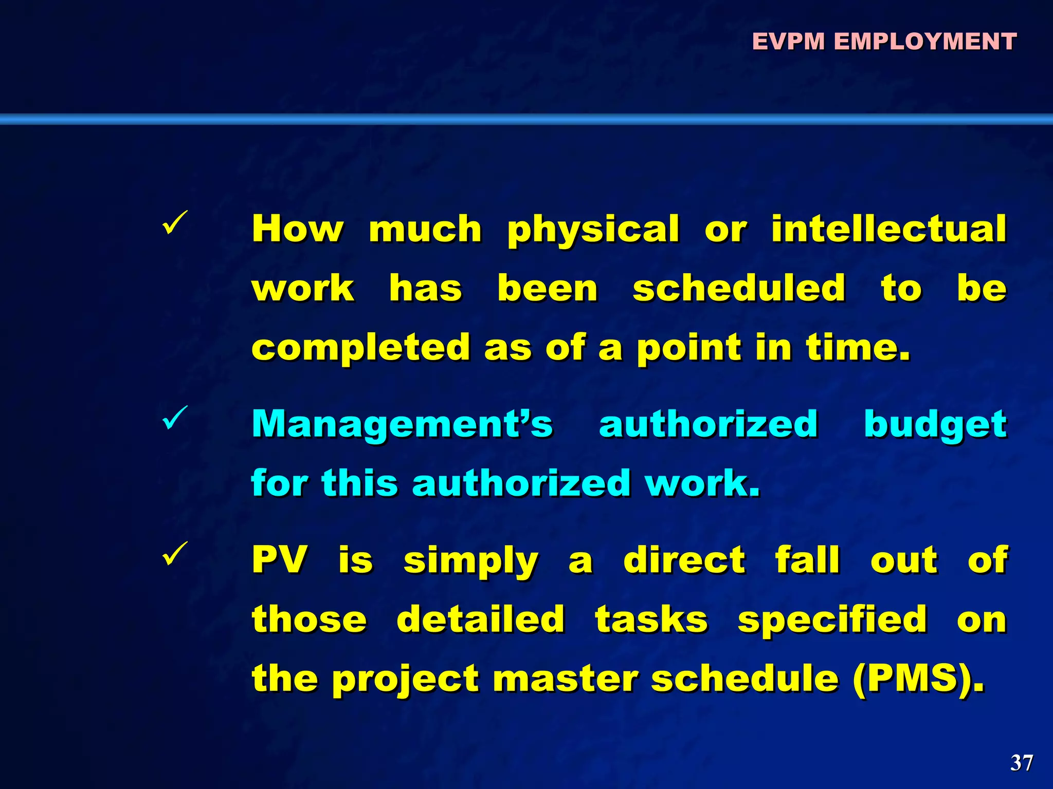 Earned value Project Management (evpm) | PPT