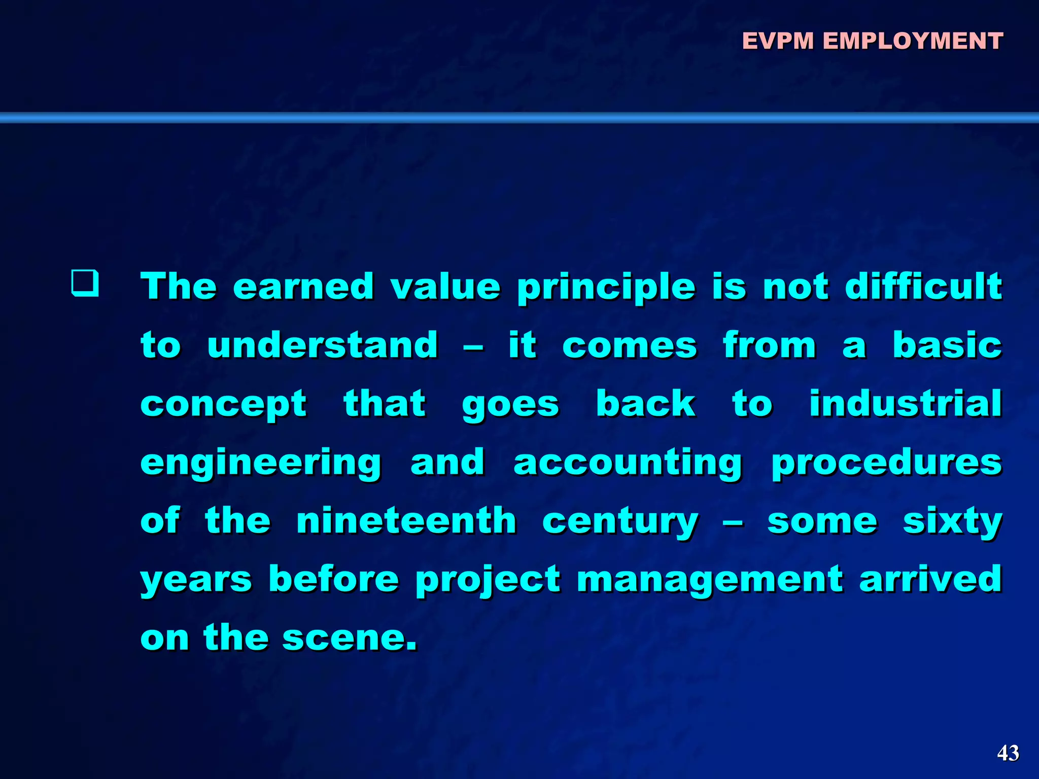 Earned value Project Management (evpm) | PPT