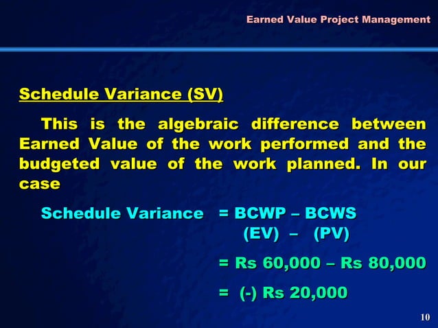 Earned value Project Management (evpm) | PPT