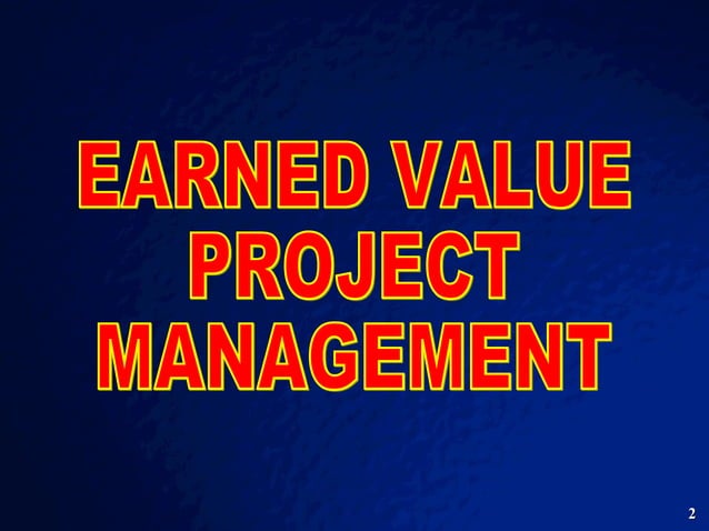 Earned value Project Management (evpm) | PPT