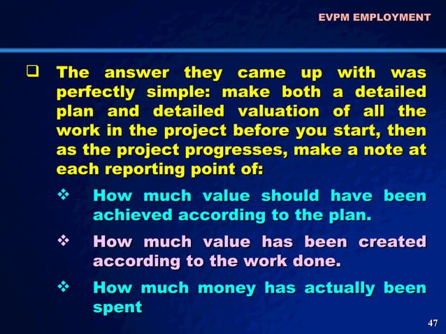 Earned value Project Management (evpm) | PPT
