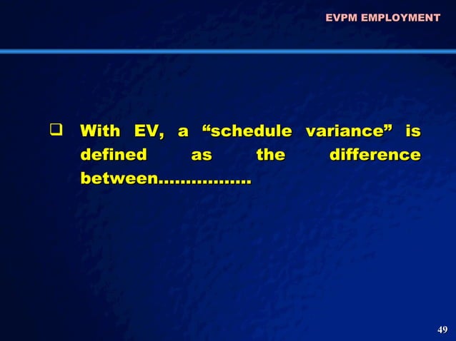 Earned value Project Management (evpm) | PPT