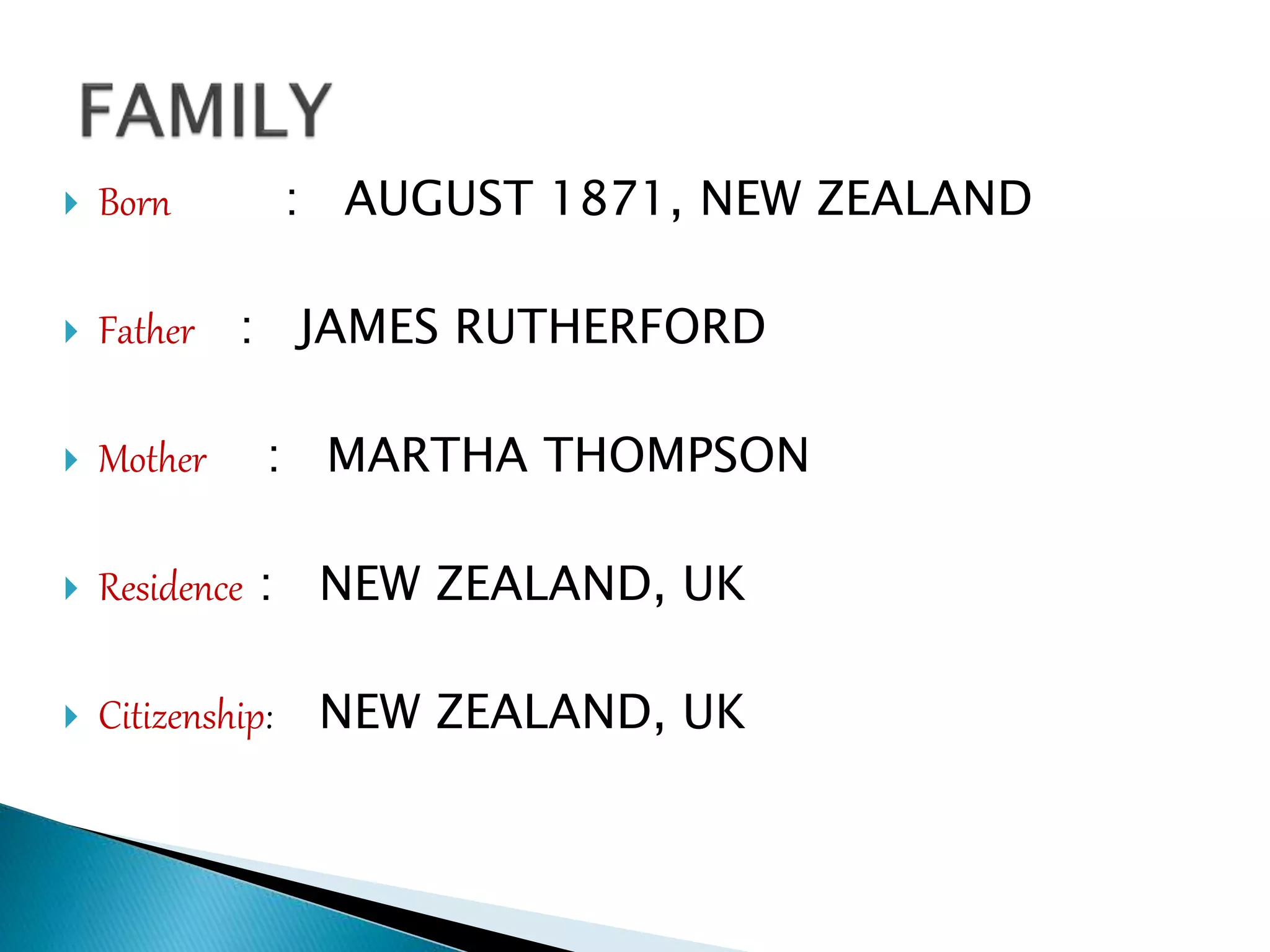 Earnest rutherford | PPTX