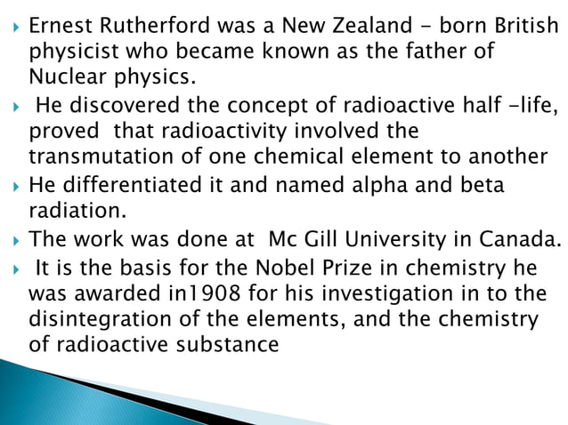 Earnest rutherford | PPT