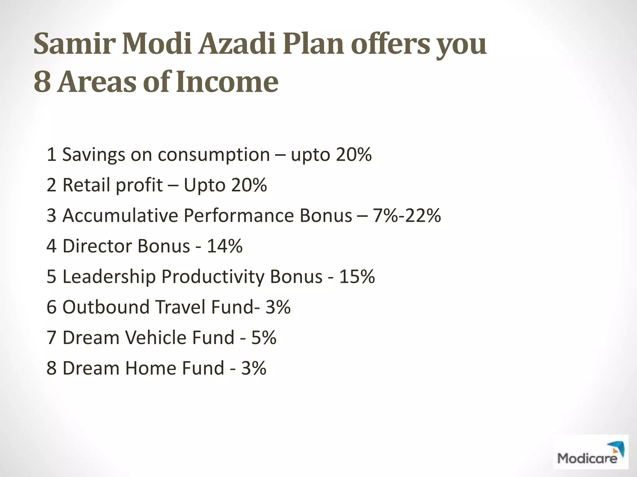 Modicare Azadi plan full detail | PPTX | Business Accounting & Finance ...