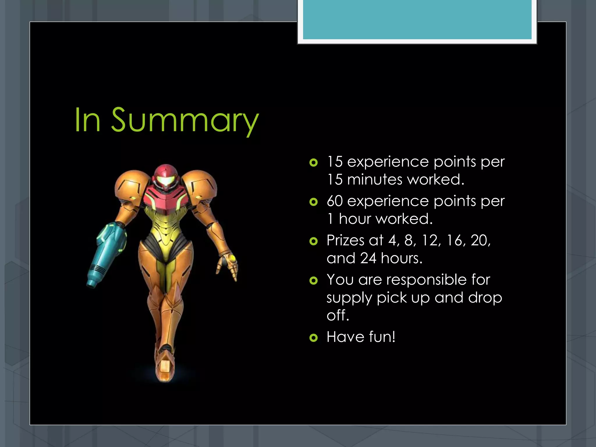 Orange and Blue Brigade - Earning EXP! | PPTX