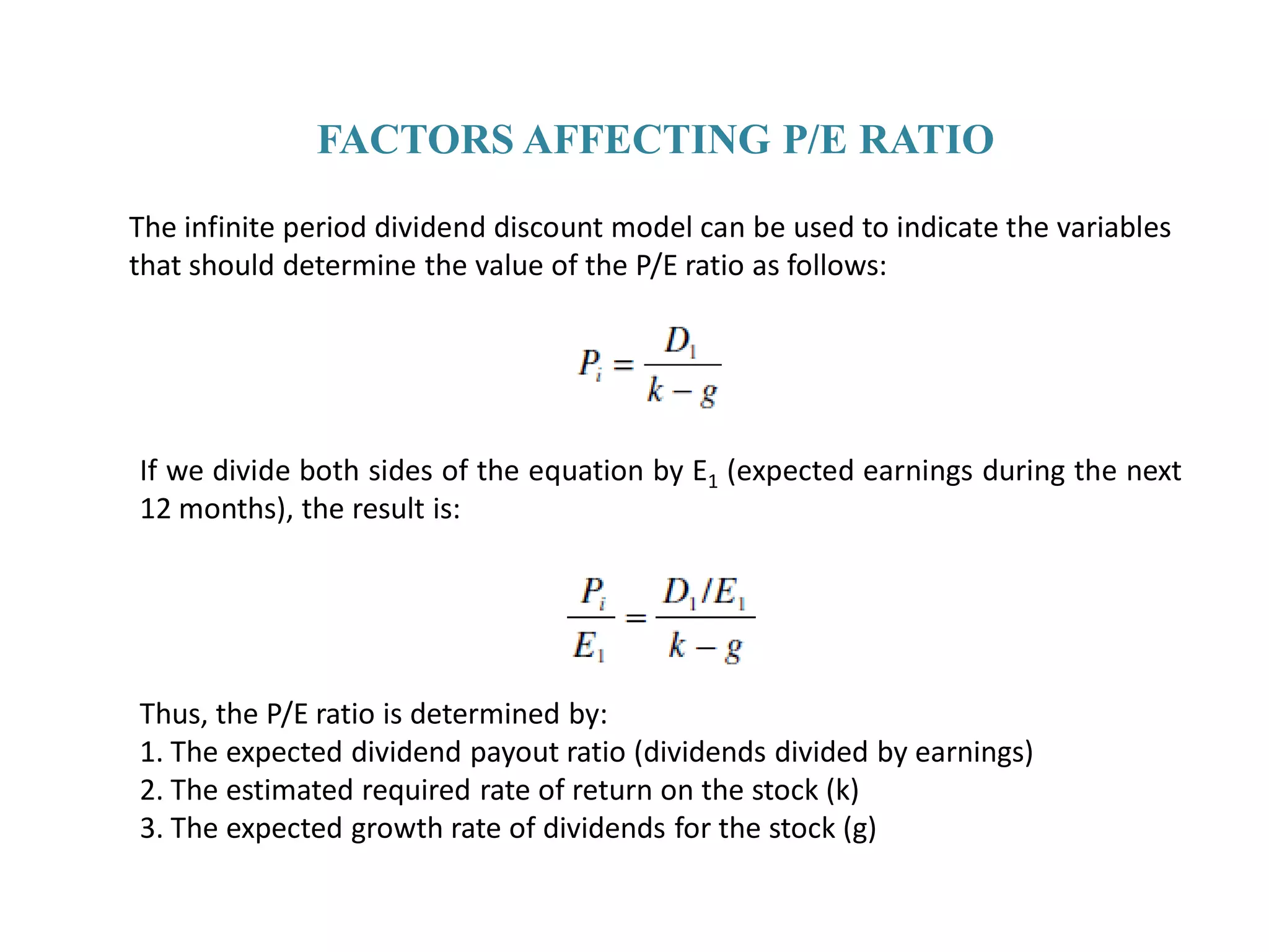 Earnings multiplier model | PDF