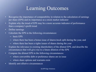 IAS 33-Earnings per share | PPTX