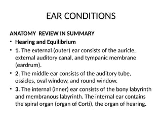 EAR NOSE AND THROAT CONDITIONS notes.pptx