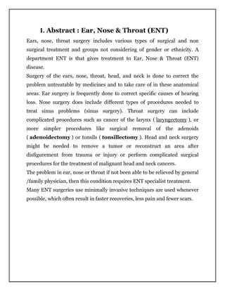 Ear, nose & throat (ENT) | PDF