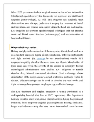 Ear, nose & throat (ENT) | PDF