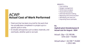 Earn Value Analysis in Economic Analysis.pptx
