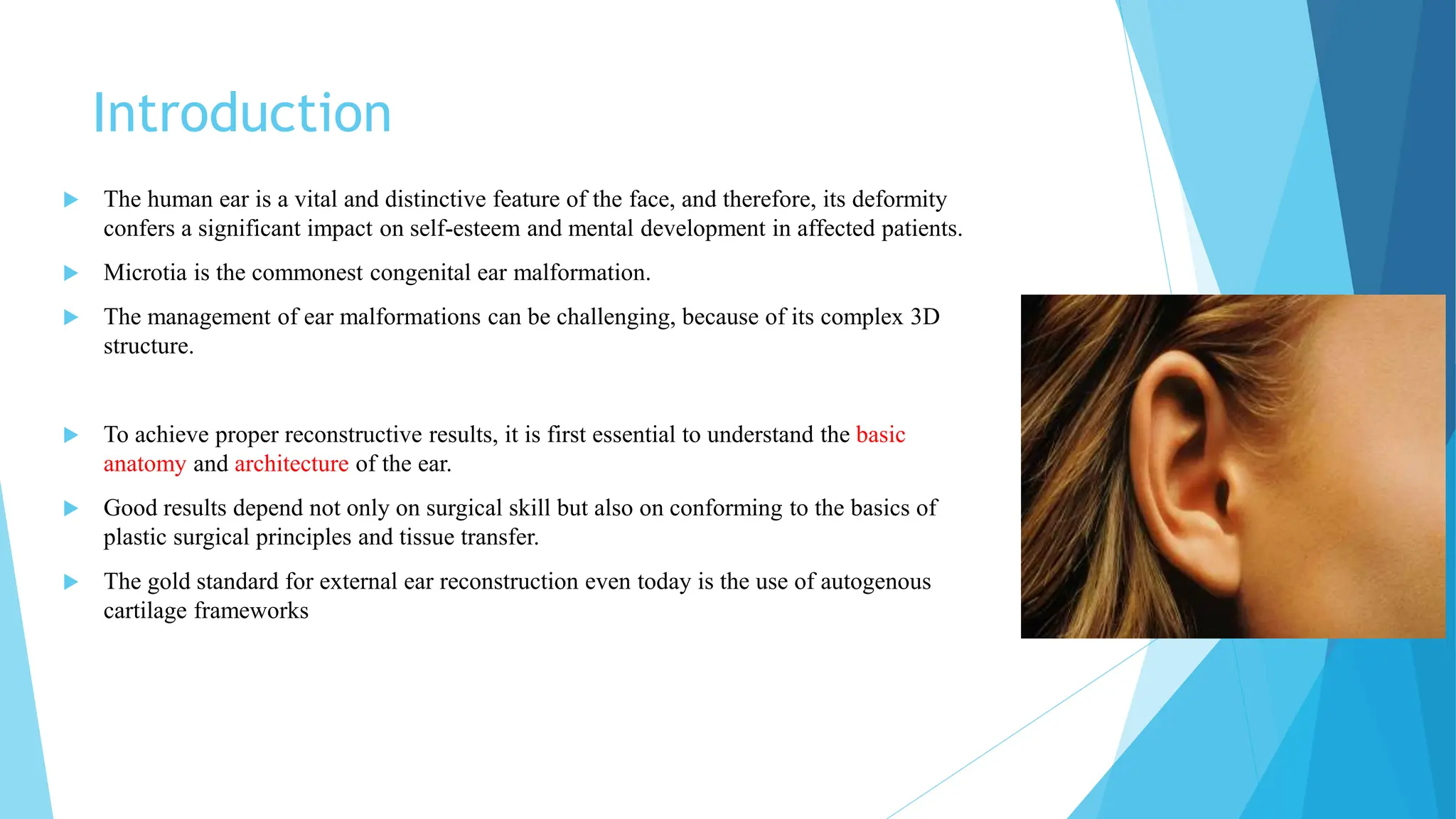 Ear Reconstruction_084051.pptx | Ear, Nose and Throat Conditions | Diseases and Conditions