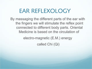 Ear reflexology self-massage | PPT