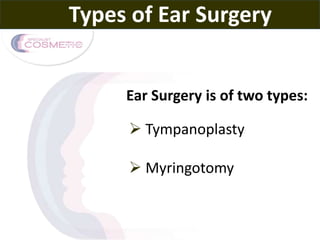 An overview of Ear Surgery | PPTX