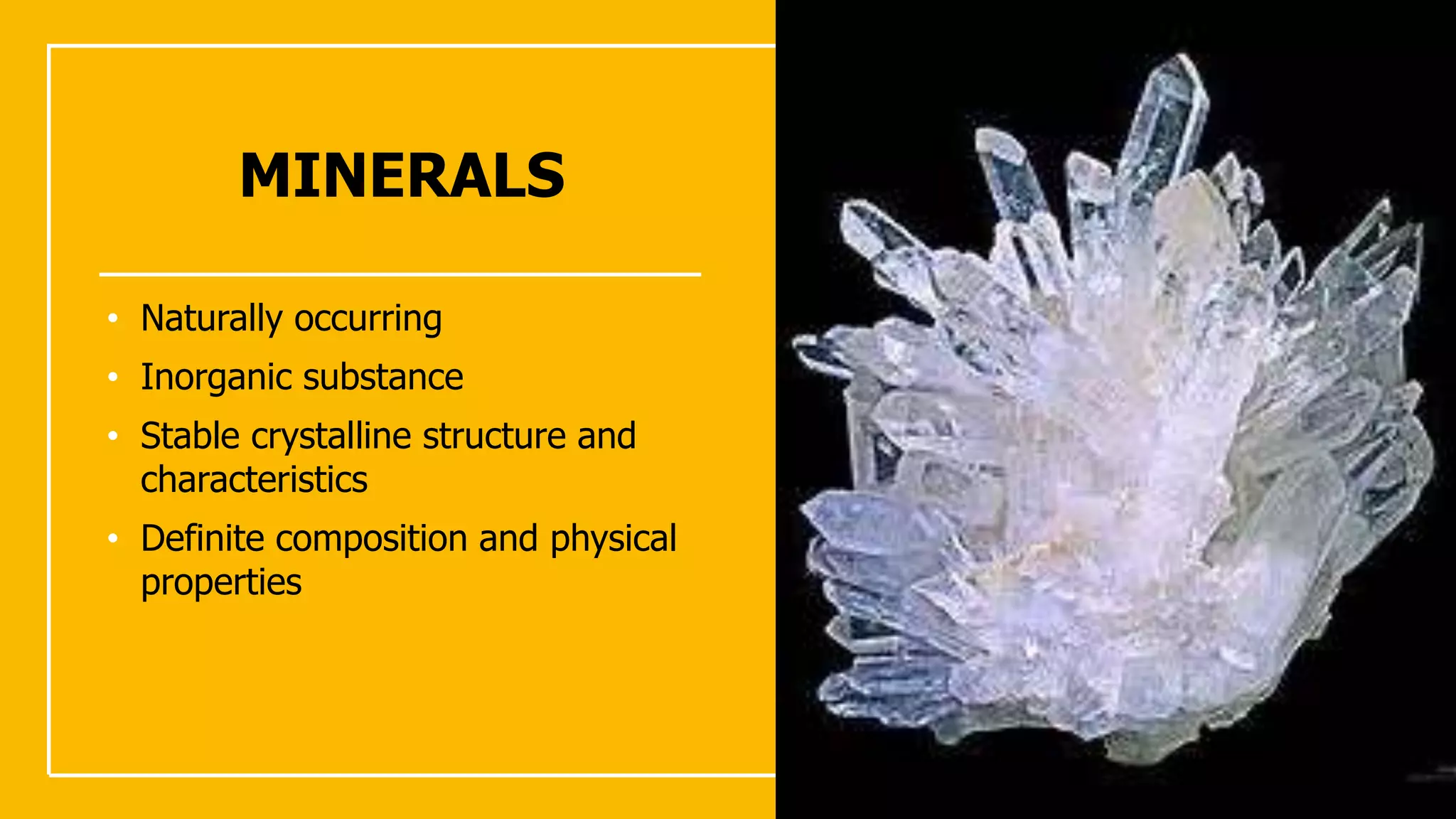 Minerals and Rocks | PPTX