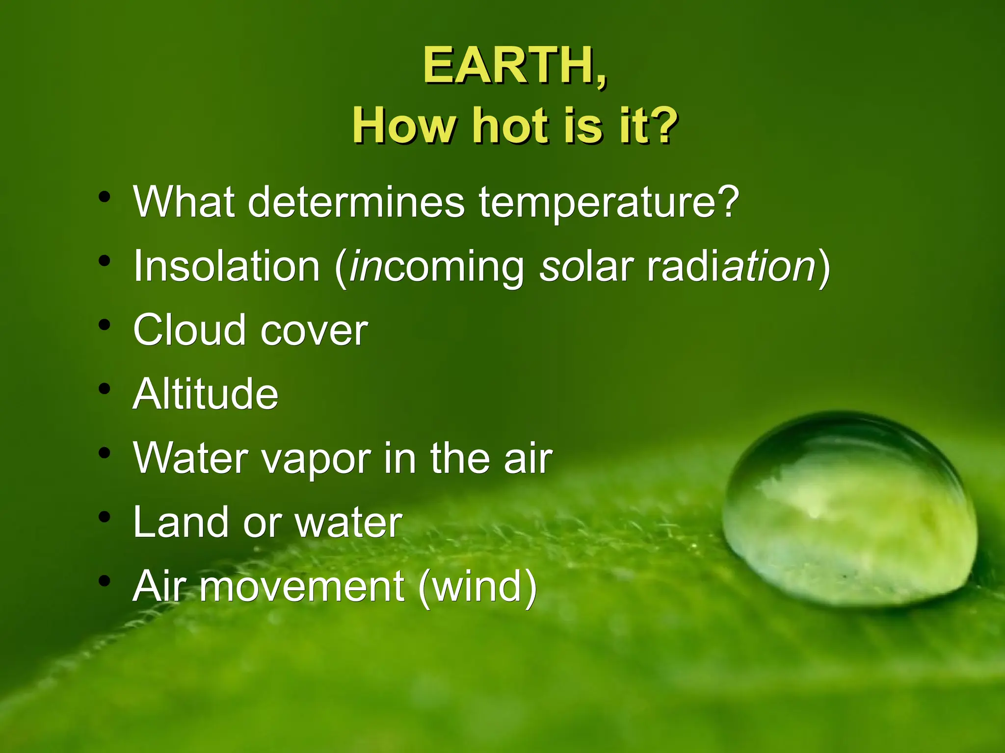 earth's processes PowerPoint presentation | PPT