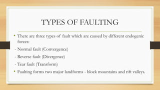 EARTH-AND-LIFE SCIENCE DIFFERENT TYPES OF FAULTS pptx | PPTX