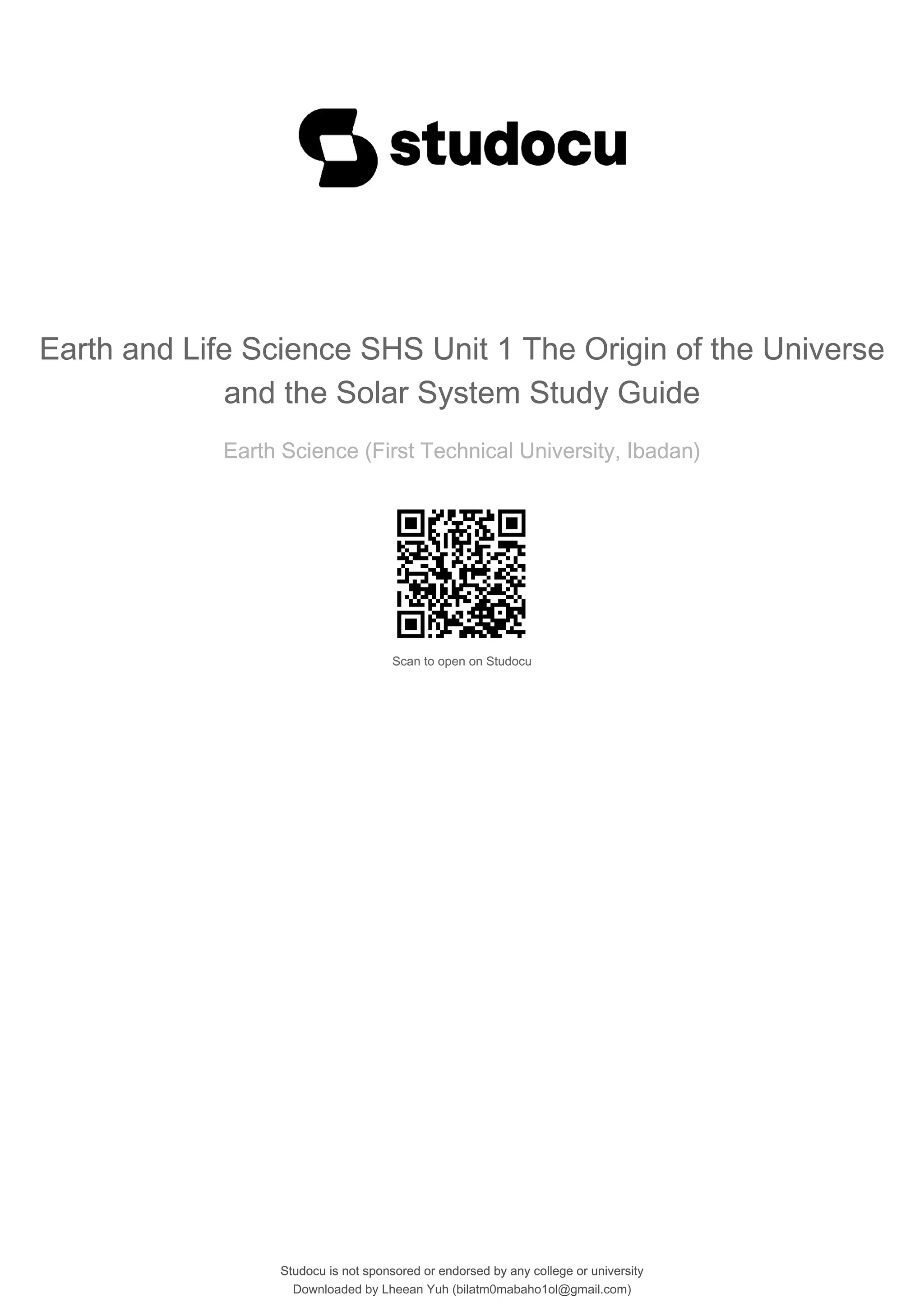 earth-and-life-science-shs-unit-1-the-origin-of-the-universe-and-the-solar-system-study-guide (1 ...