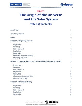 earth-and-life-science-shs-unit-1-the-origin-of-the-universe-and-the ...