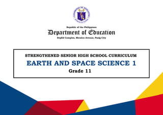Comprehensive Earth and Space Science Curriculum for Grade 11: Universe ...