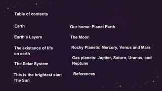 Earth and Space year 5 project Earth, Planets, Space and Sun | PPTX