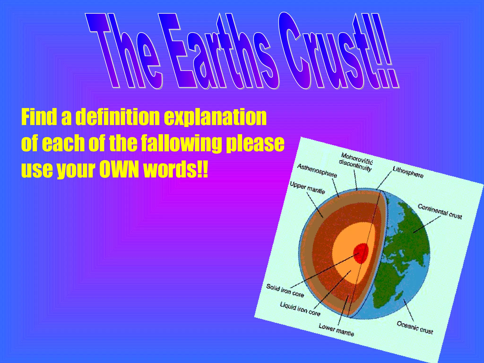 Earths Crust | PPT | Geology | Science
