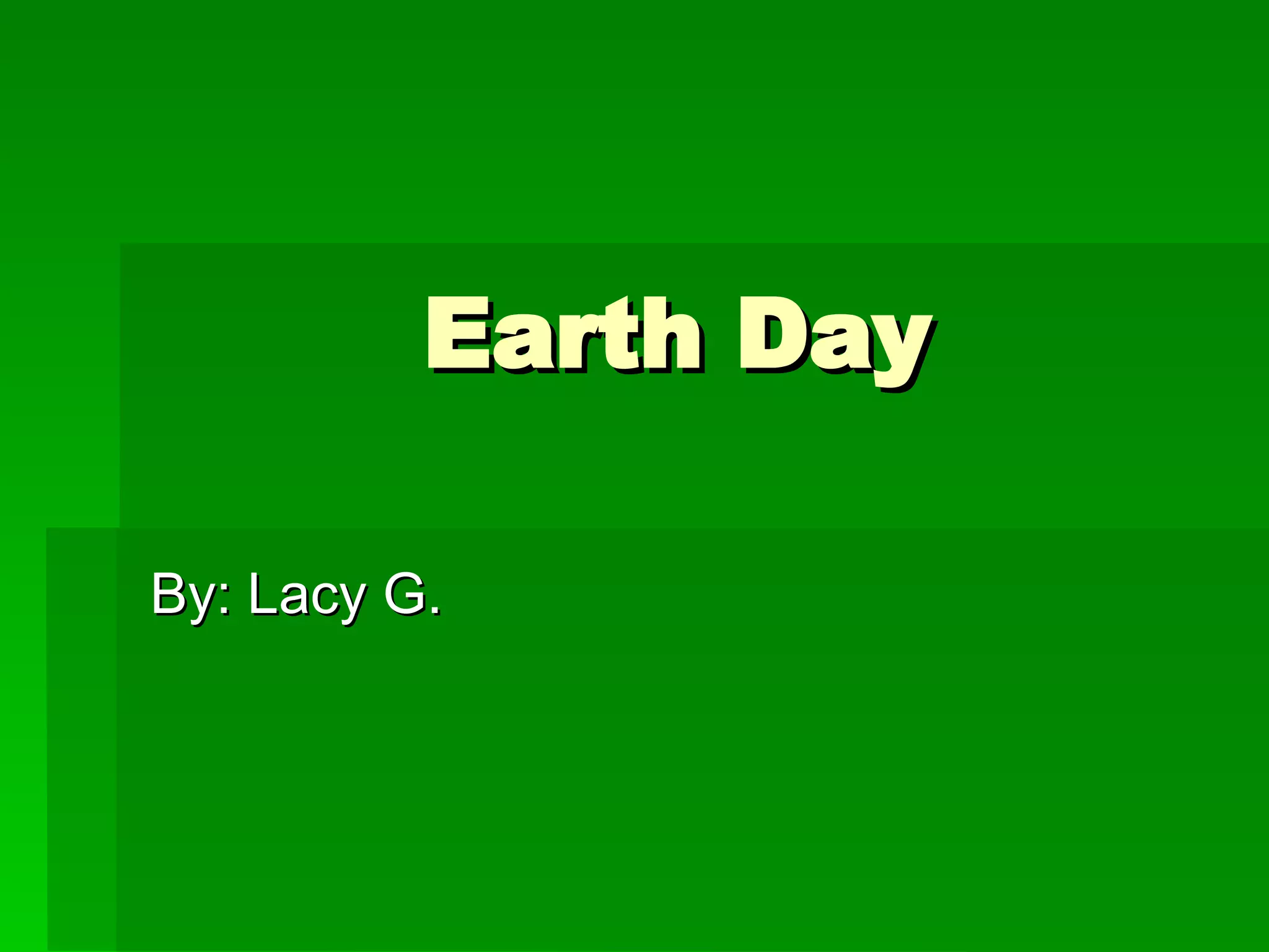 Earth DAY | PPT