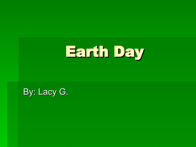 Earth DAY | PPT