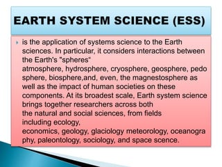 Earth earth-system | PPTX