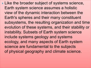 Earth earth-system | PPTX